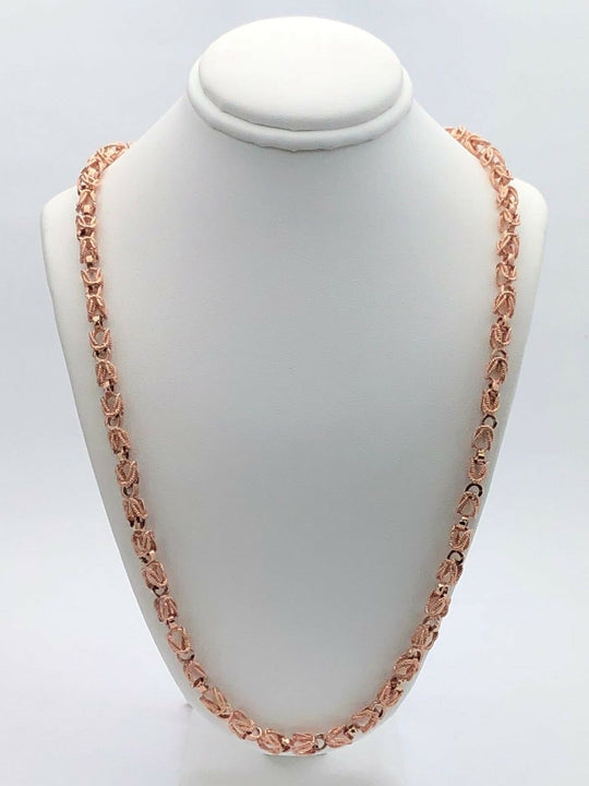 14k Yellow Gold Turkish Link Chain Necklace 5mm Various Lengths ...