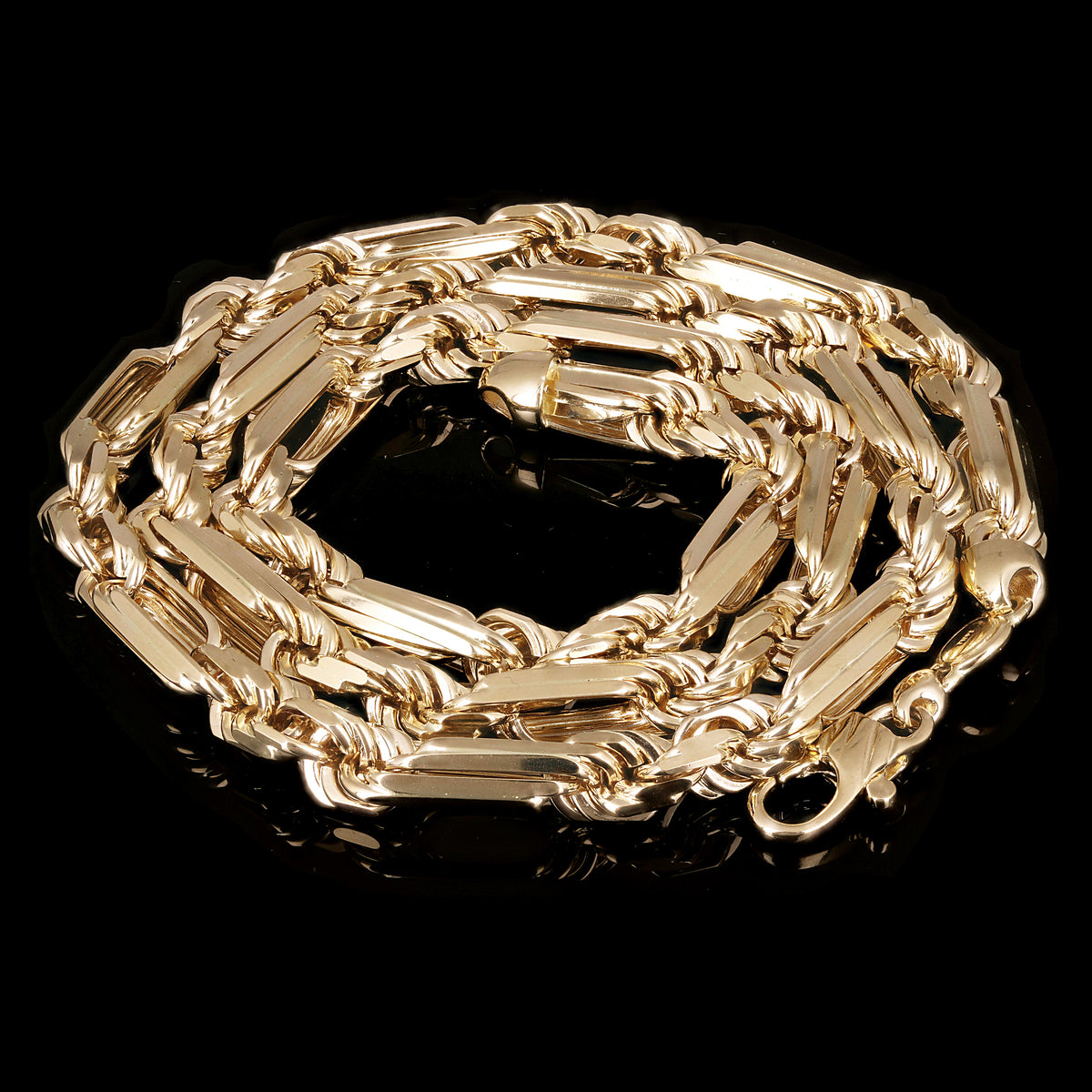 Italian 14k Yellow Gold Solid Milano Rope Chain Necklace – Direct ...